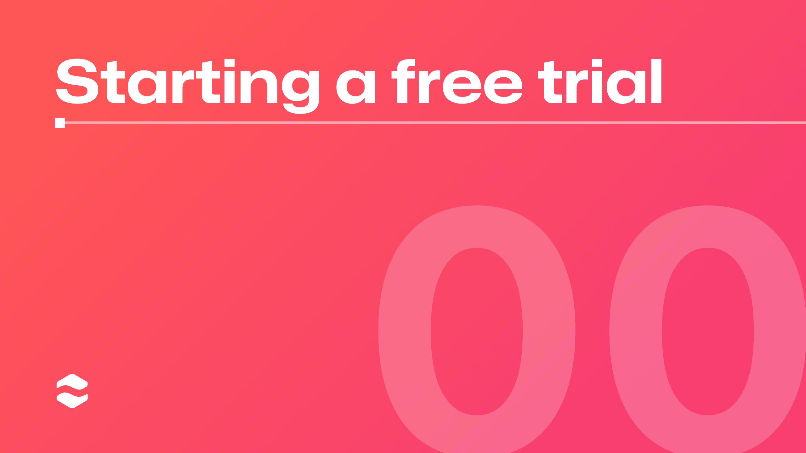 Setting up a free trial